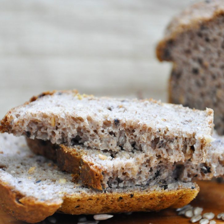 Easy No Knead Gluten-Free Rustic Bread | High-Fiber