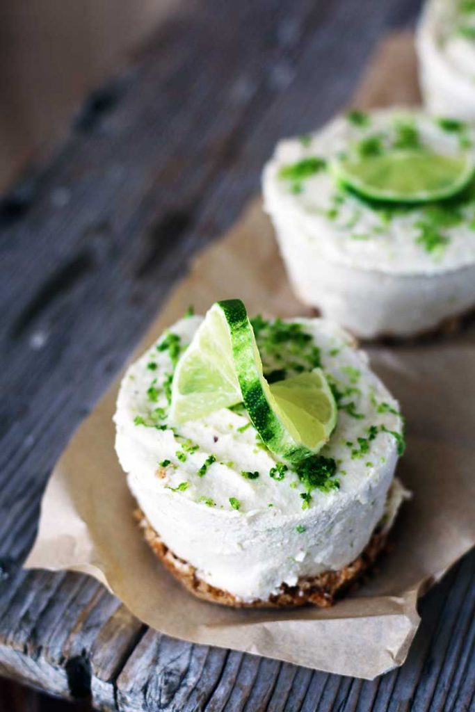 Tarta cu lime | Prajitura "Key Lime Pie" Raw Vegana