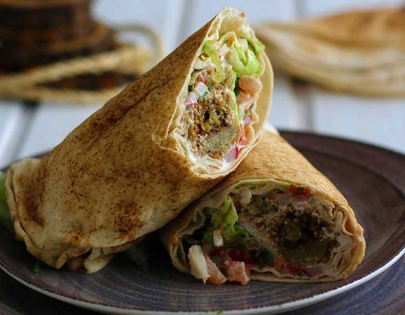 Falafel Wrap Quick, Easy and Meal Prep-Friendly! | Gourmandelle