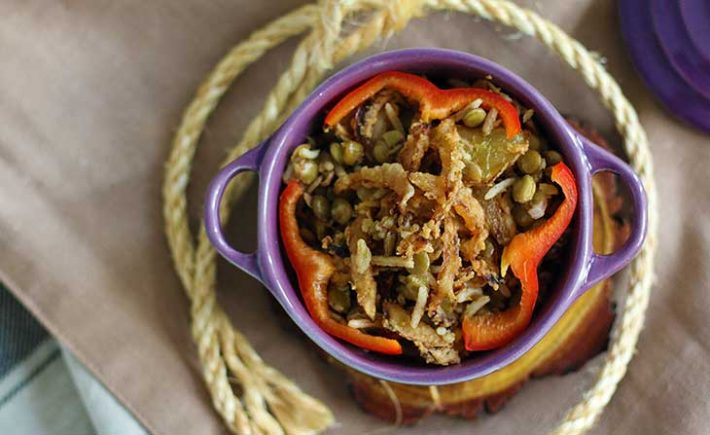 Moudardara | Lebanese Lentils with Rice and Caramelized Onions