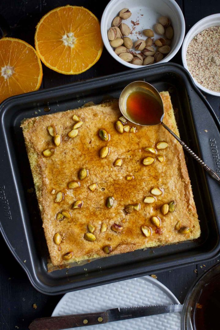 Semolina Cake (Turkish Dessert)