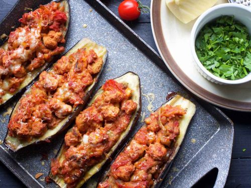 Imam Bayildi (Turkish Stuffed Eggplants)