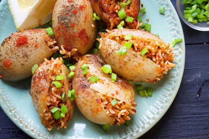 Roasted Stuffed Onions | Gourmandelle