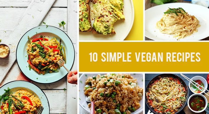 10 Simple Vegan Recipes for Beginners | Gourmandelle