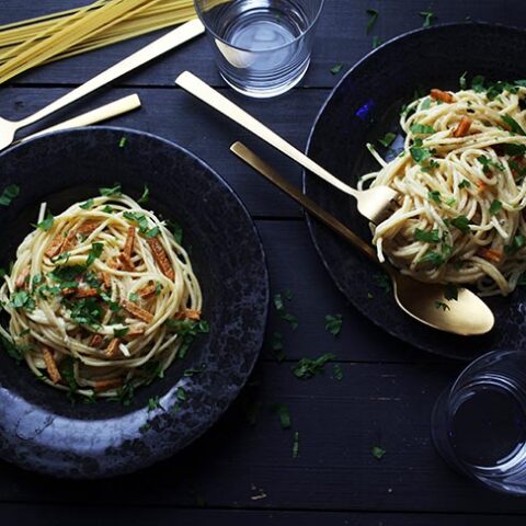 Spaghete carbonara vegane (de post)