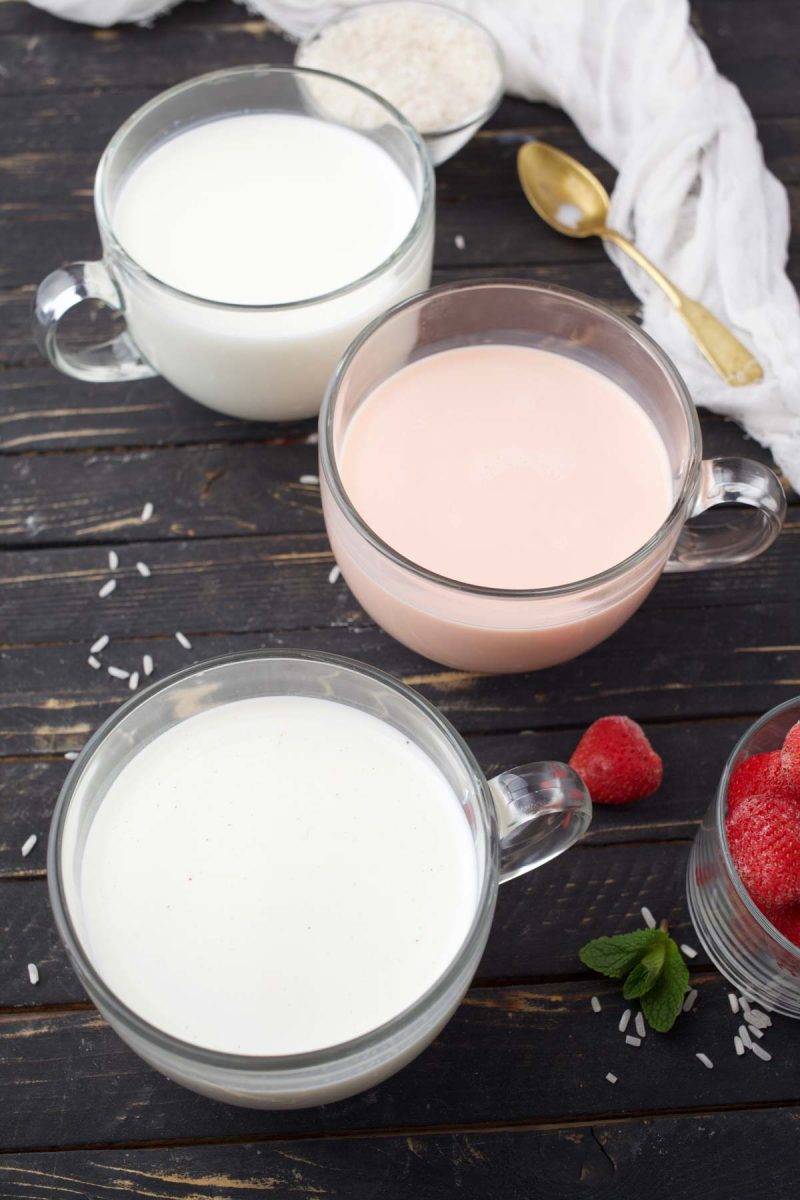 Rice milk | How to make rice milk at home - 3 flavors