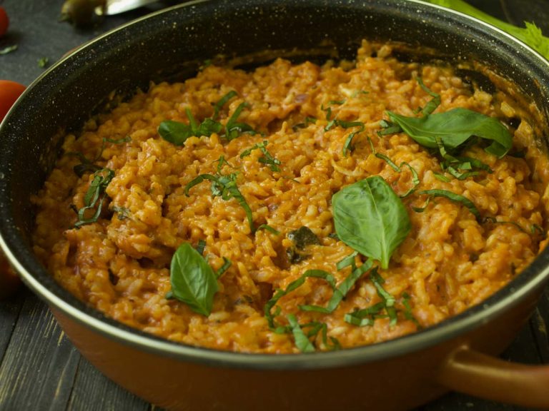 Vegan Roasted Tomato Risotto