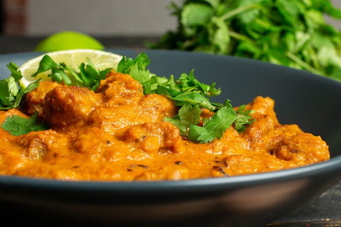 "Pui" in stil indian - varianta de post / vegana - Gourmandelle