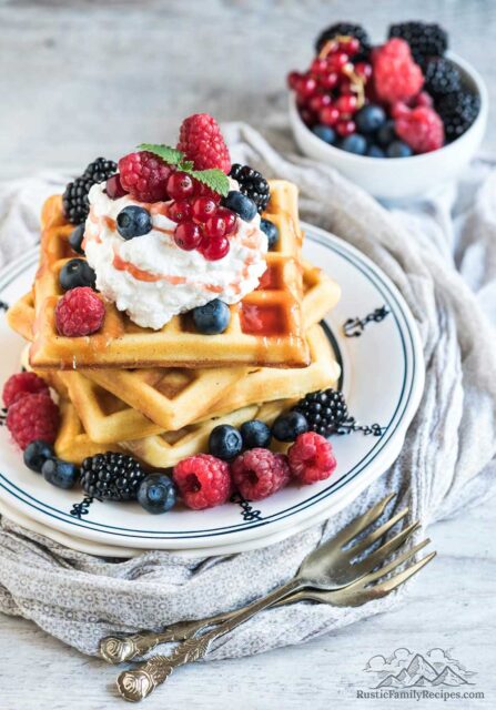 10 Retete de vafe si gofre cu maia ideale pentru micul dejun - Gourmandelle