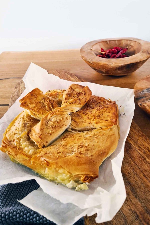 Filo Pie with Cheese and Dill