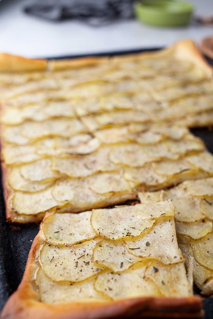 Authentic Potato Pizza (Pizza con Patate) with Truffle Salsa