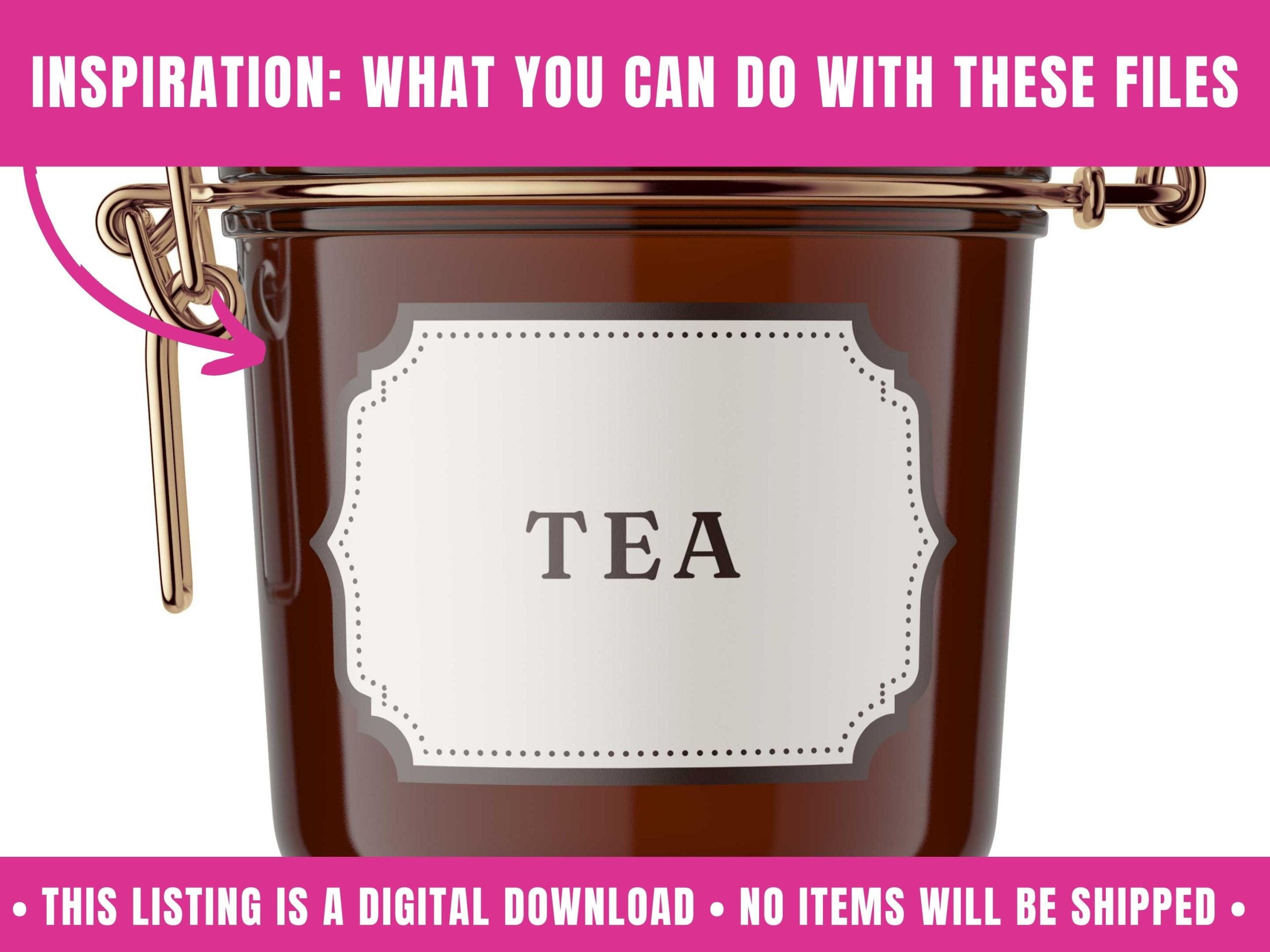 Vintage Kitchen Labels Template | Editable & Printable