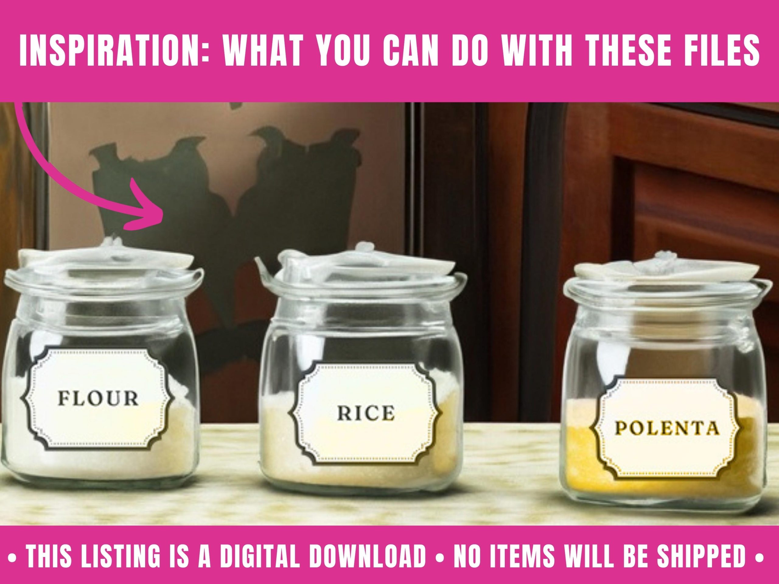 Vintage Kitchen Labels Template | Editable & Printable