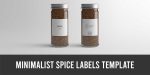 Minimalist Spice Labels Template | Editable & Printable