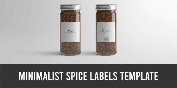 Minimalist Spice Labels Template | Editable & Printable