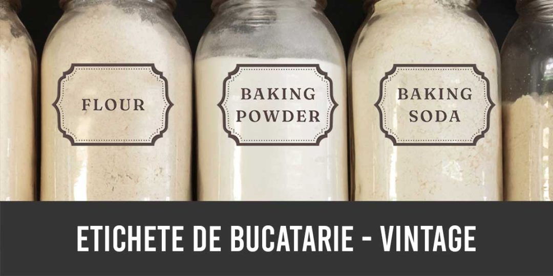 Etichete de bucatarie - vintage | Editabile & Imprimabile