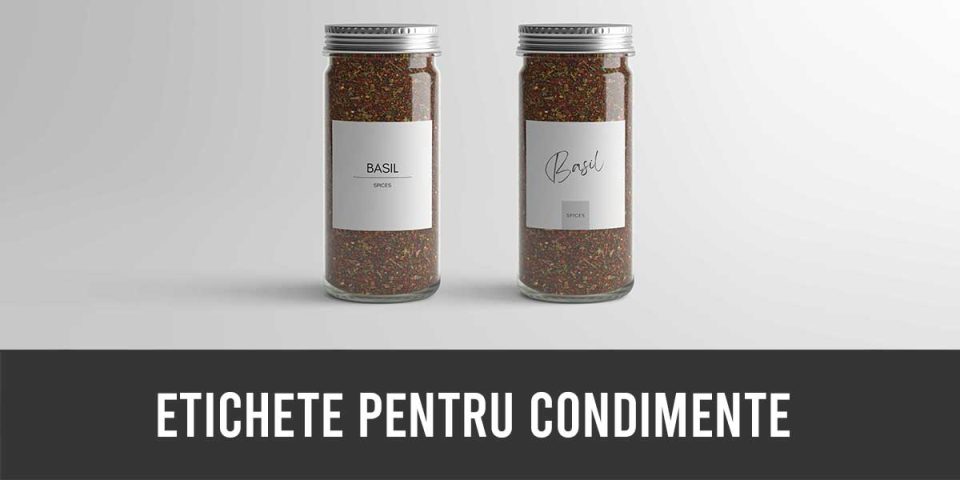 Etichete pentru Condimente - Minimaliste | Editabile & Imprimabile