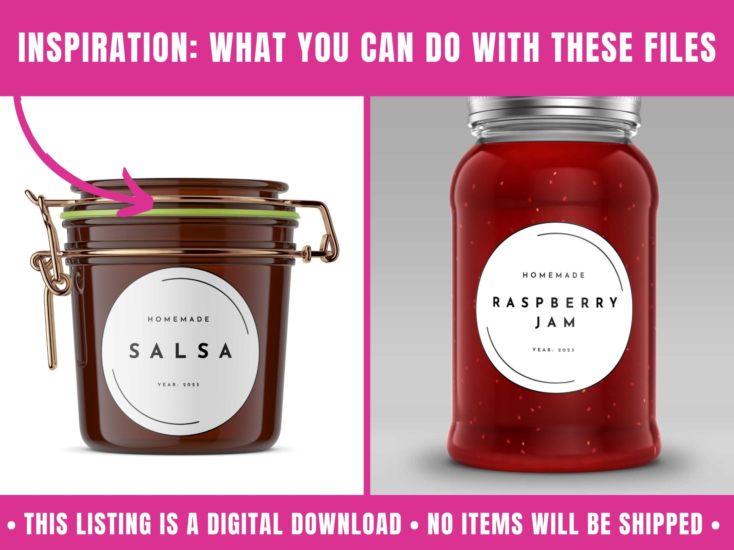 Mason Jars Labels Template | Editable & Printable - Gourmandelle