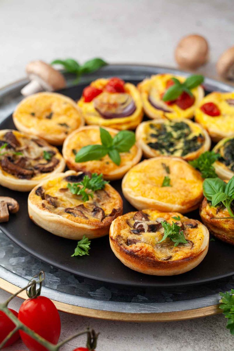 Best Mini Quiche Recipe - 4 Topping Ideas!