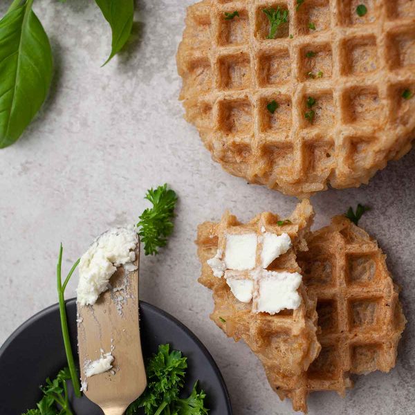 Crispy Rice Waffles (GF, with Leftover Rice)
