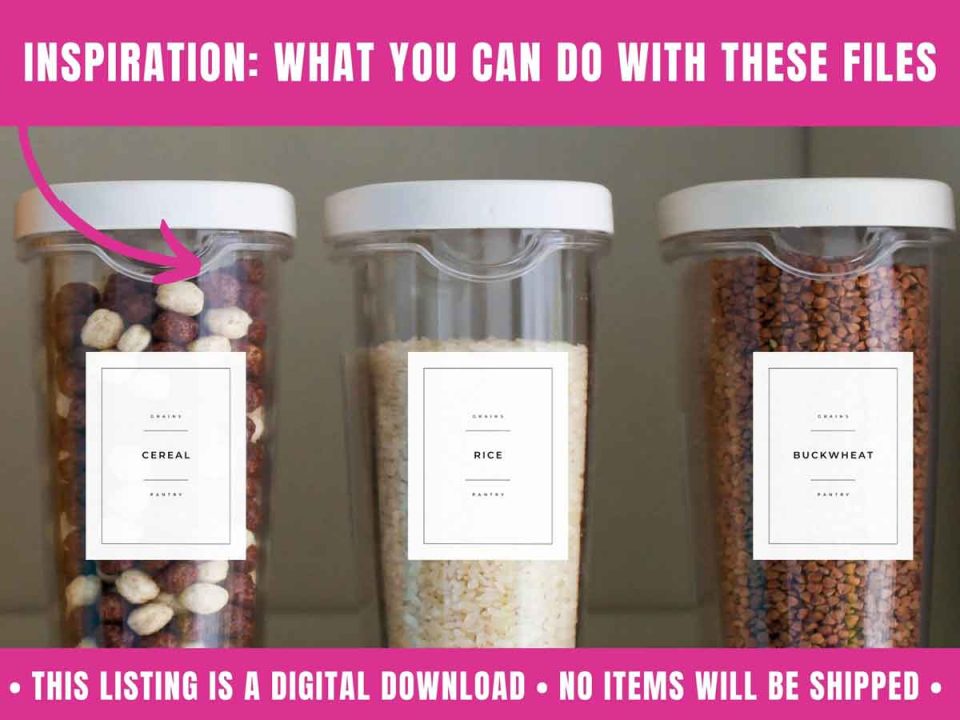 Kitchen Labels Template | Editable & Printable