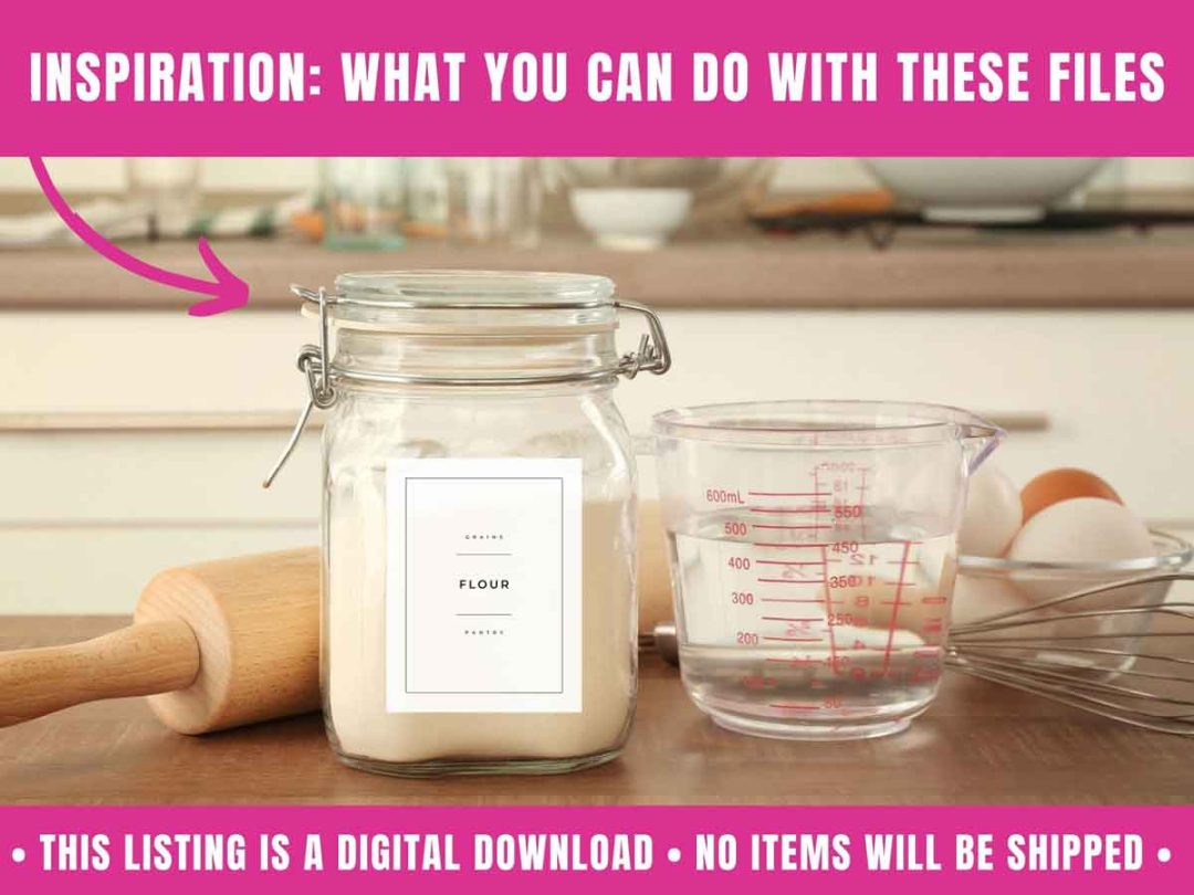 Kitchen Labels Template | Editable & Printable