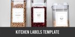 Kitchen Labels Template | Editable & Printable
