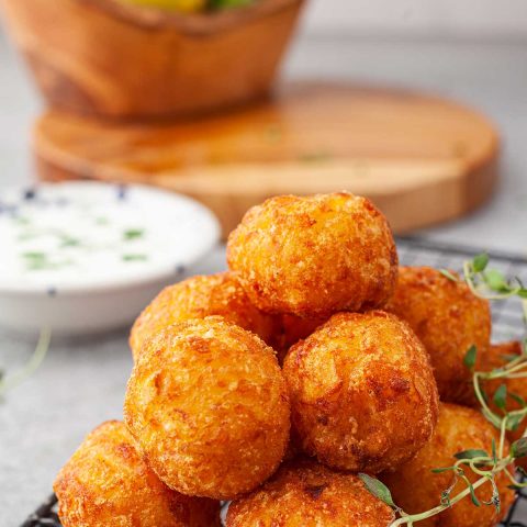 Potato Croquettes with Cheddar Cheese