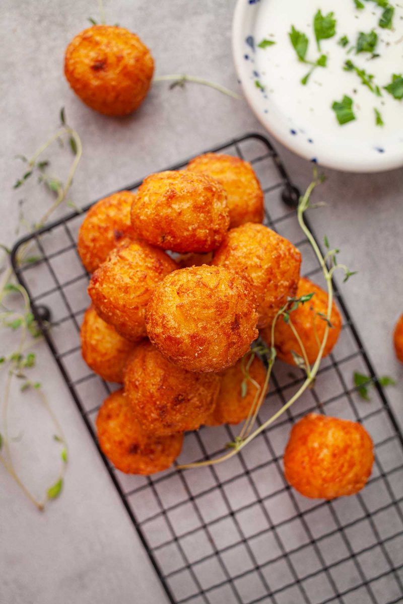 Potato Croquettes with Cheddar Cheese